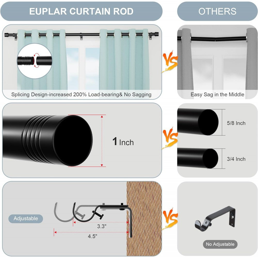 Long Curtain Rods for Windows – Agonee Innovation